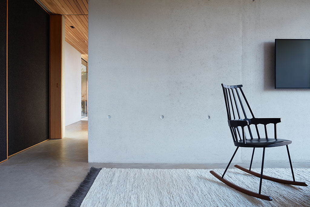 Coco Rug | woven rug made from leftover sheepskin fur – Hvila Editions